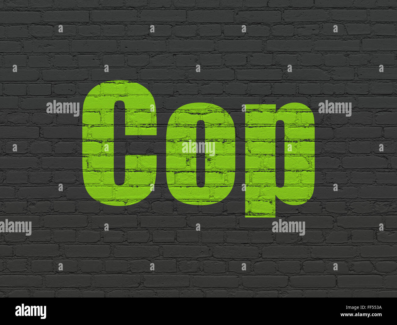 Law concept: Cop on wall background Stock Photo - Alamy