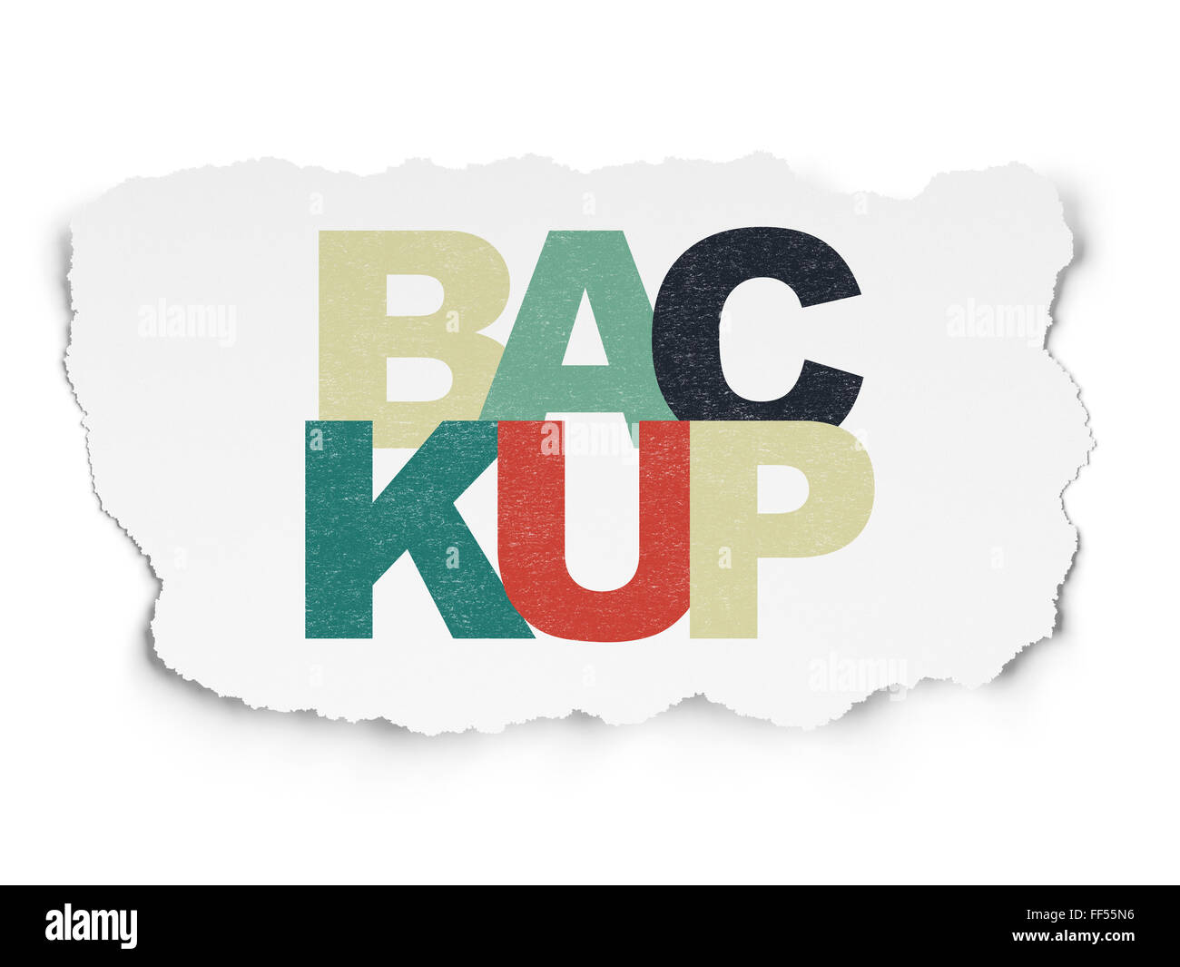 Programming concept: Backup on Torn Paper background Stock Photo - Alamy