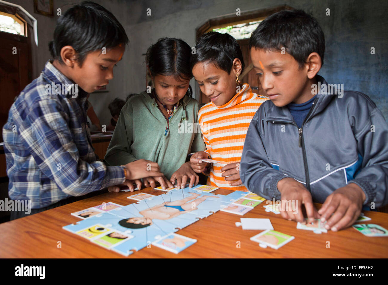 Children use of on the learning aids at the Alternate Learning Hub ...