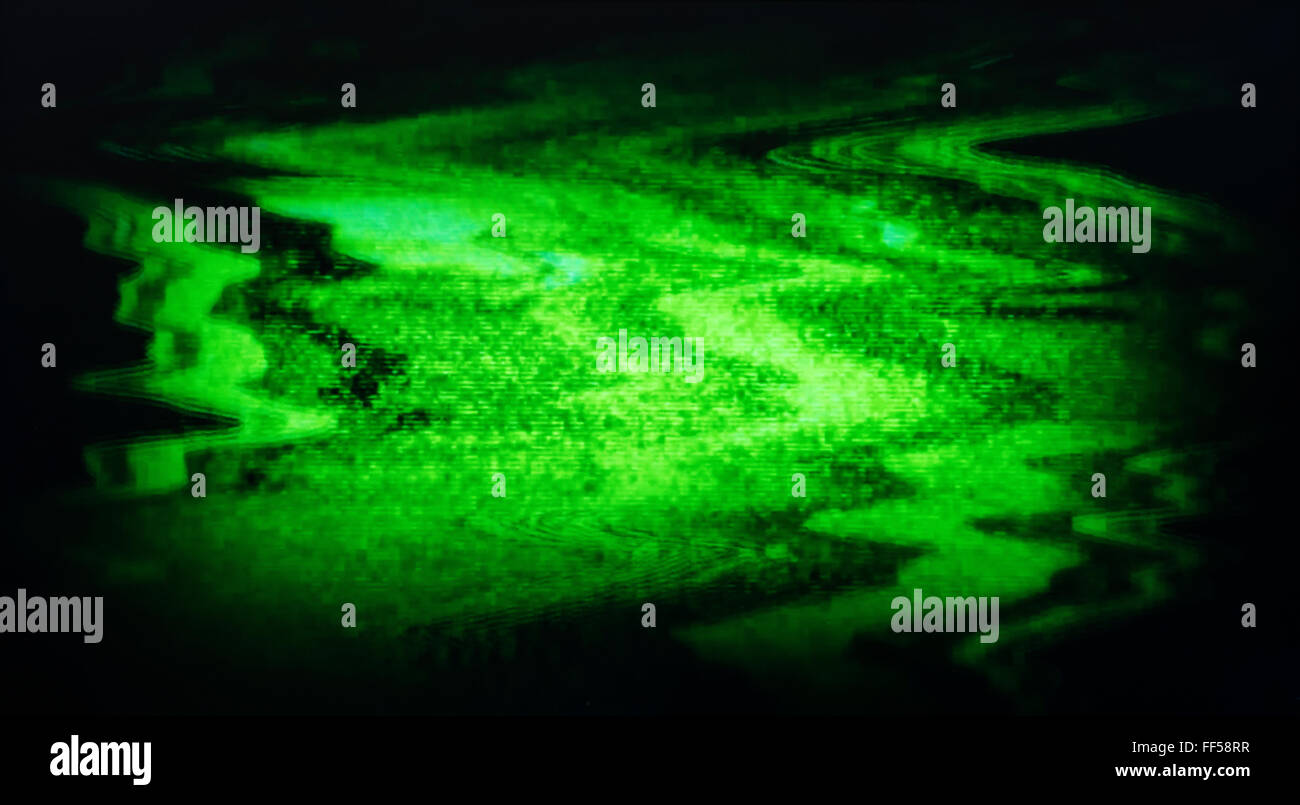 Green interlaced tv screen static noise hi-res stock photography and ...