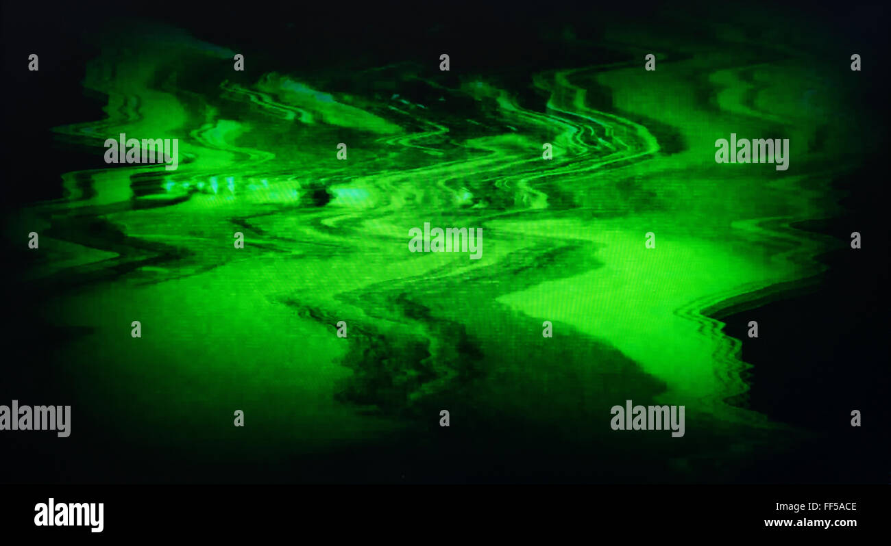 Green interlaced tv screen static noise hi-res stock photography and ...