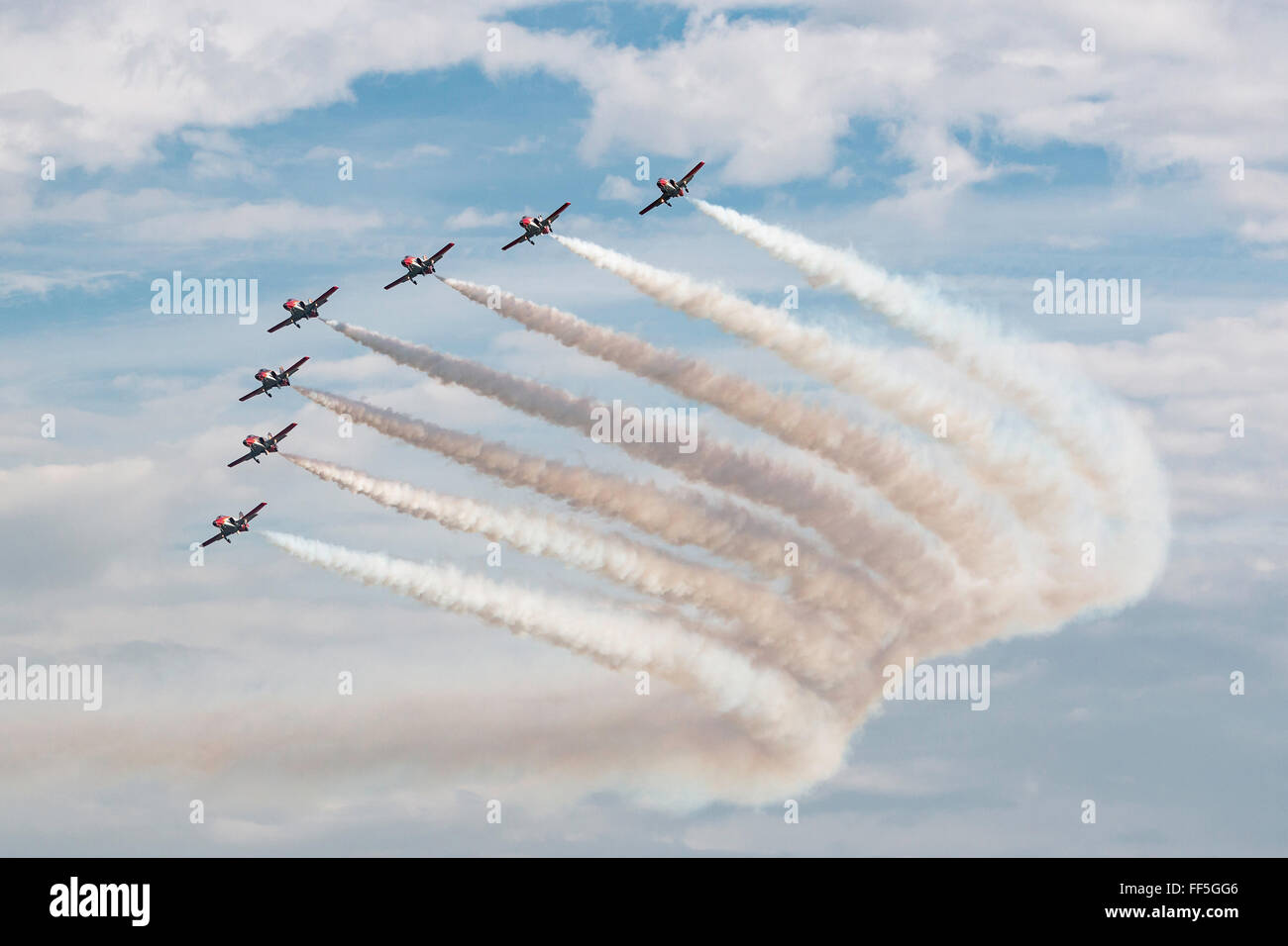 Patrulla Aguila formation aerobatic team from the Spanish air force ...
