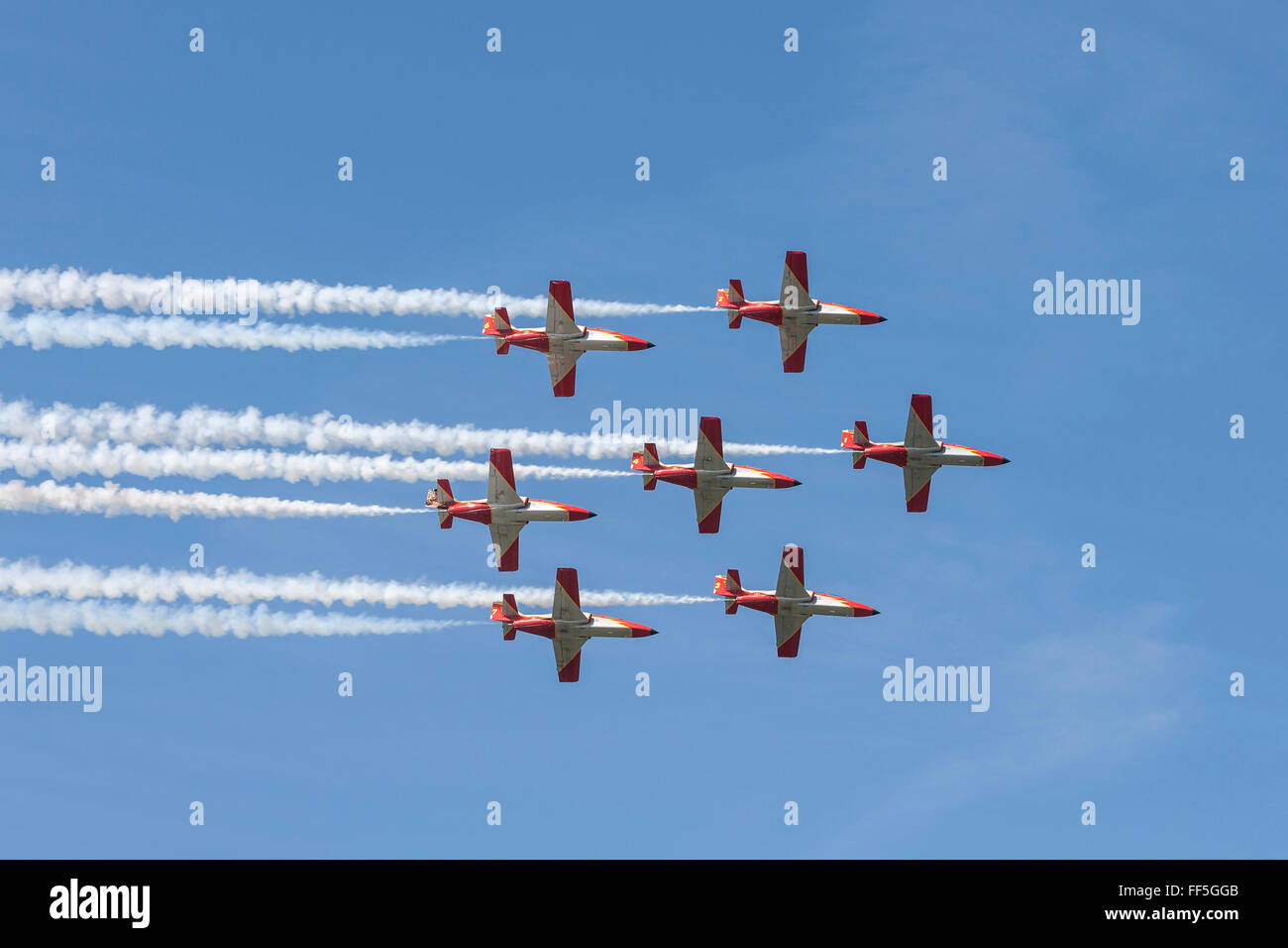Patrulla Aguila formation aerobatic team from the Spanish air force ...