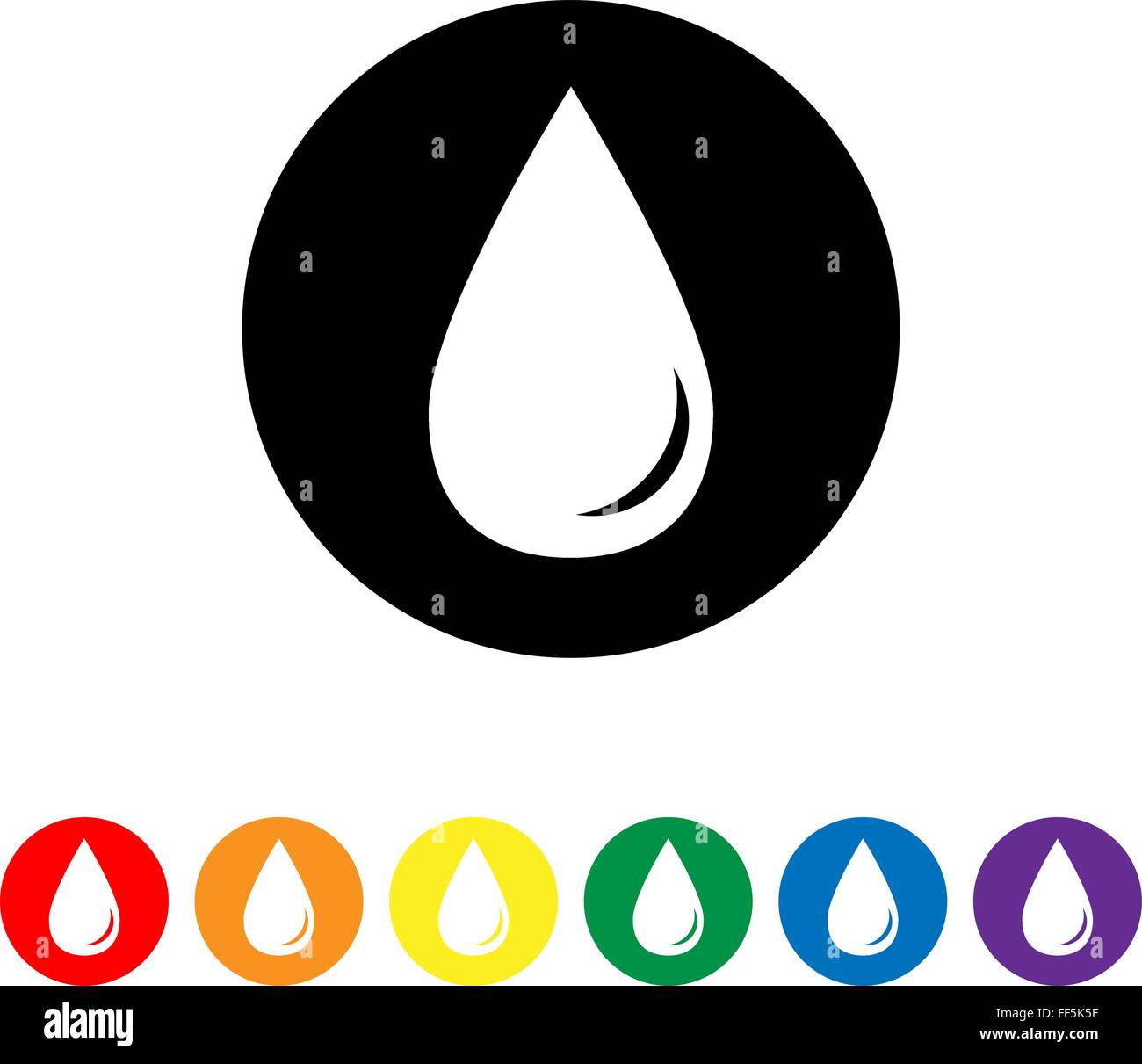 Drop icon. Vector illustration Stock Vector Image & Art - Alamy