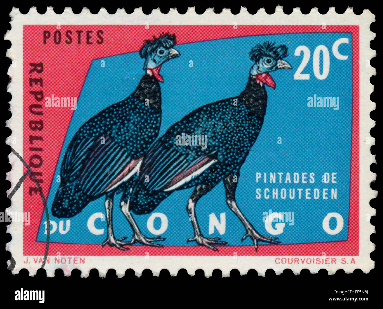 DEMOCRATIC REPUBLIC OF CONGO - CIRCA 1963: a stamp printed in Congo ...
