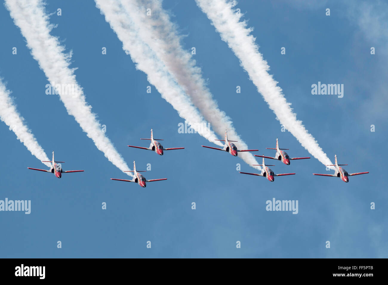 Patrulla Aguila formation aerobatic team from the Spanish air force ...