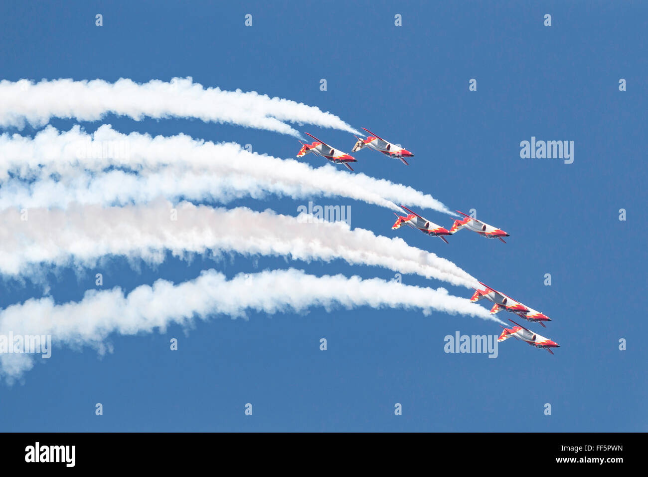 Patrulla Aguila formation aerobatic team from the Spanish air force ...
