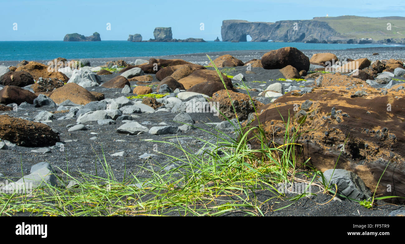 Dyrholaey Beach and Cliffs, south of Iceland Stock Photo - Alamy