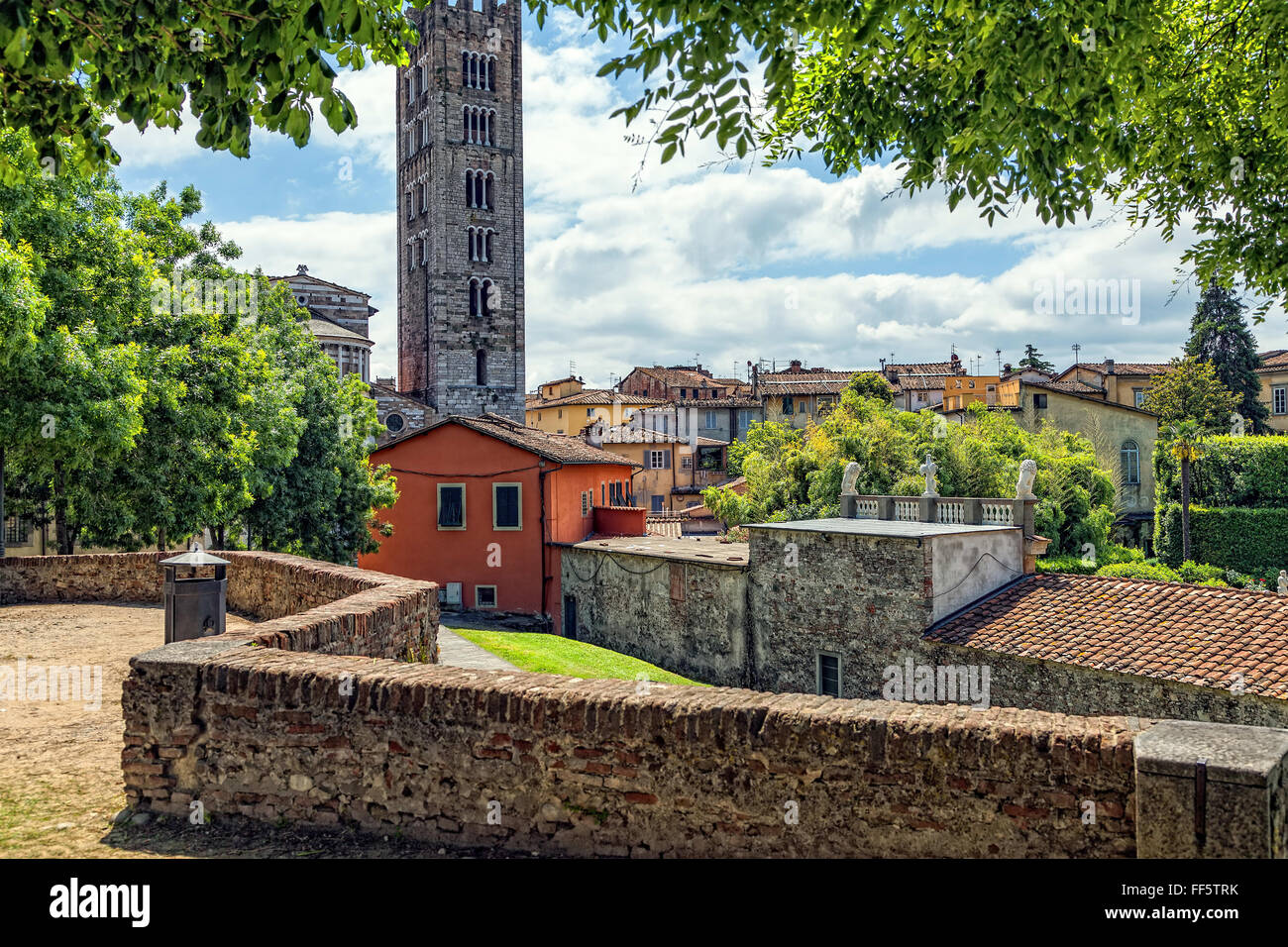 Medieval Italian town of Lucca Stock Photo - Alamy