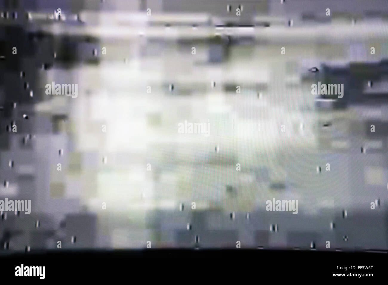 Tv screen with static noise, bad signal reception Stock Photo - Alamy