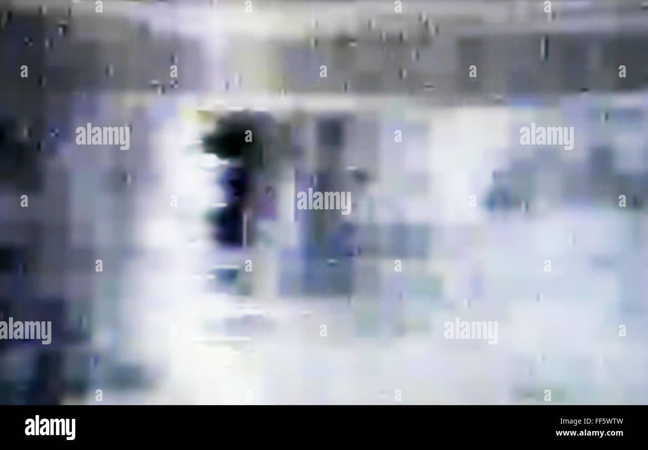 Tv screen with static noise, bad signal reception Stock Photo - Alamy