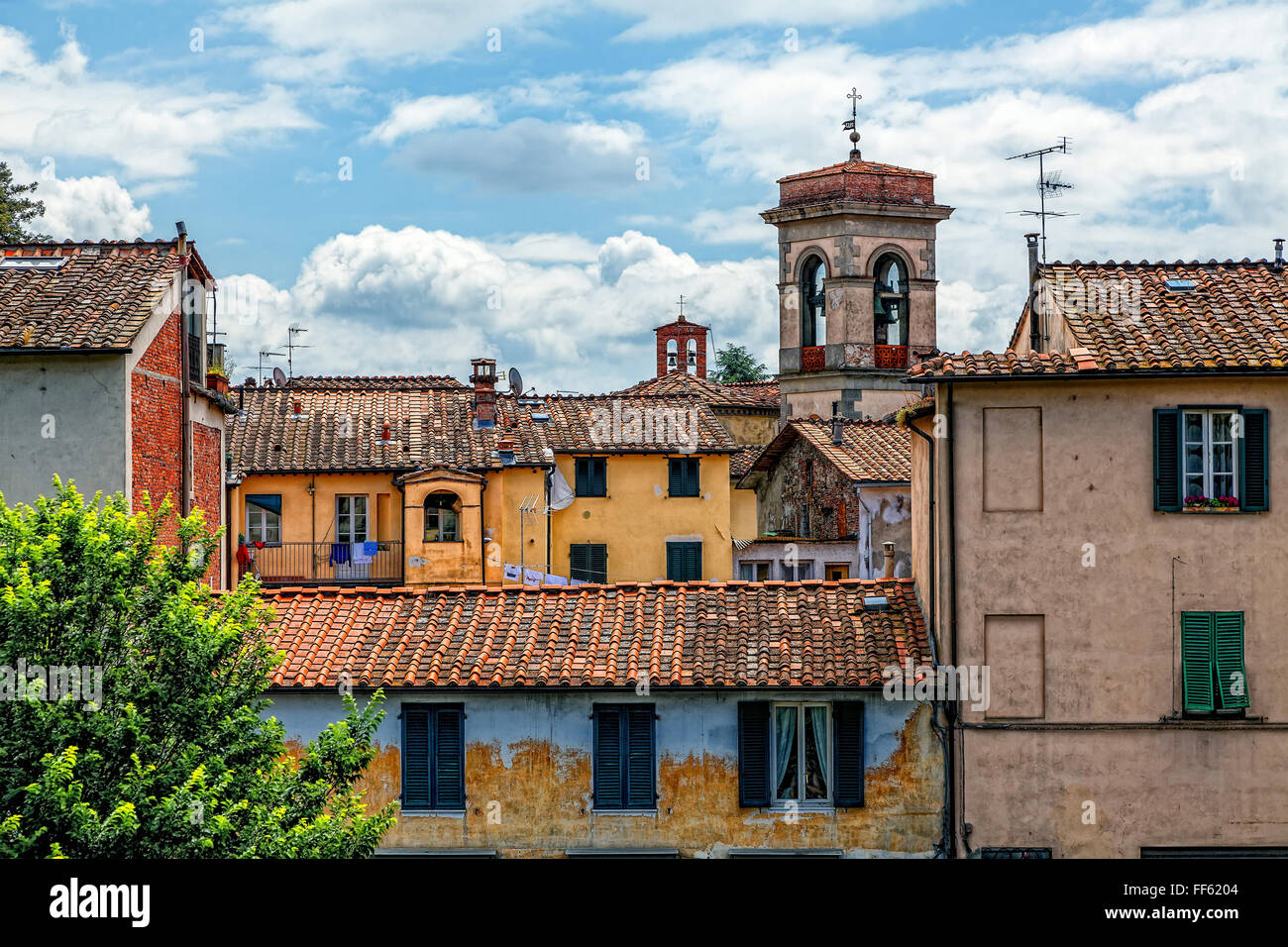 Italian cityscape. Lucca Stock Photo - Alamy