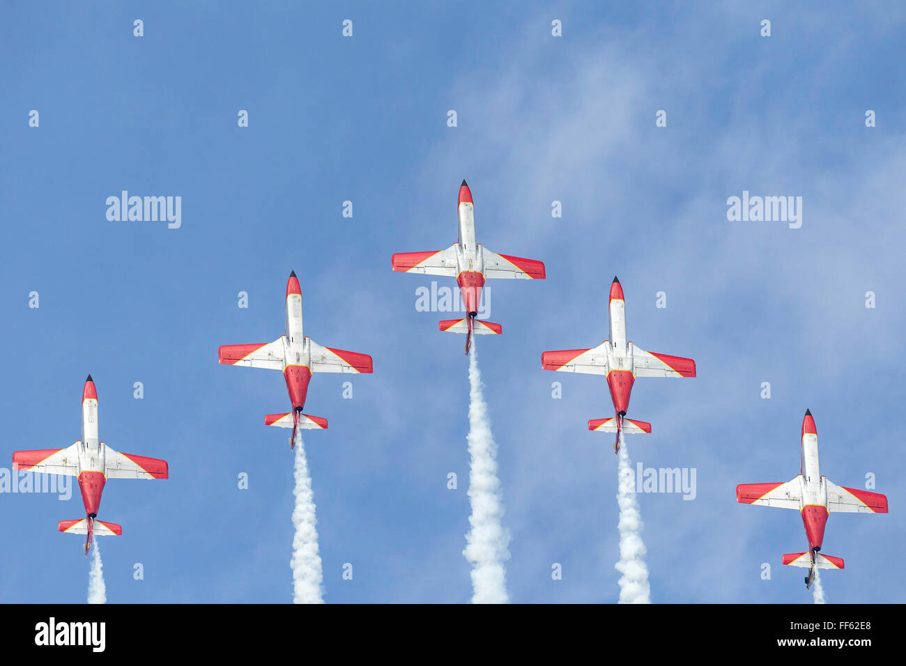 Patrulla Aguila formation aerobatic team from the Spanish air force ...