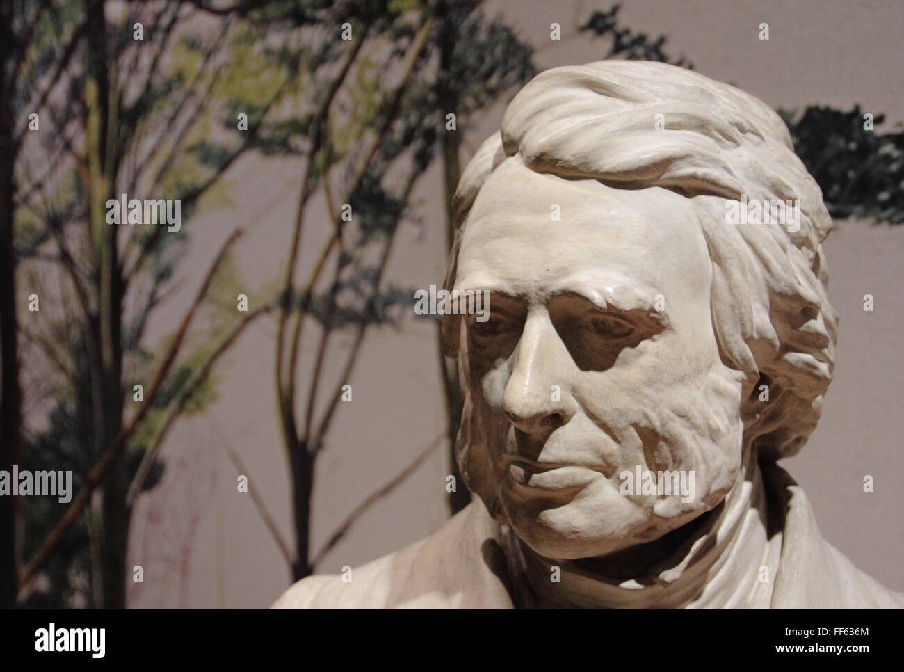 Bust of Victorian writer, John Ruskin on display in the Millennium ...