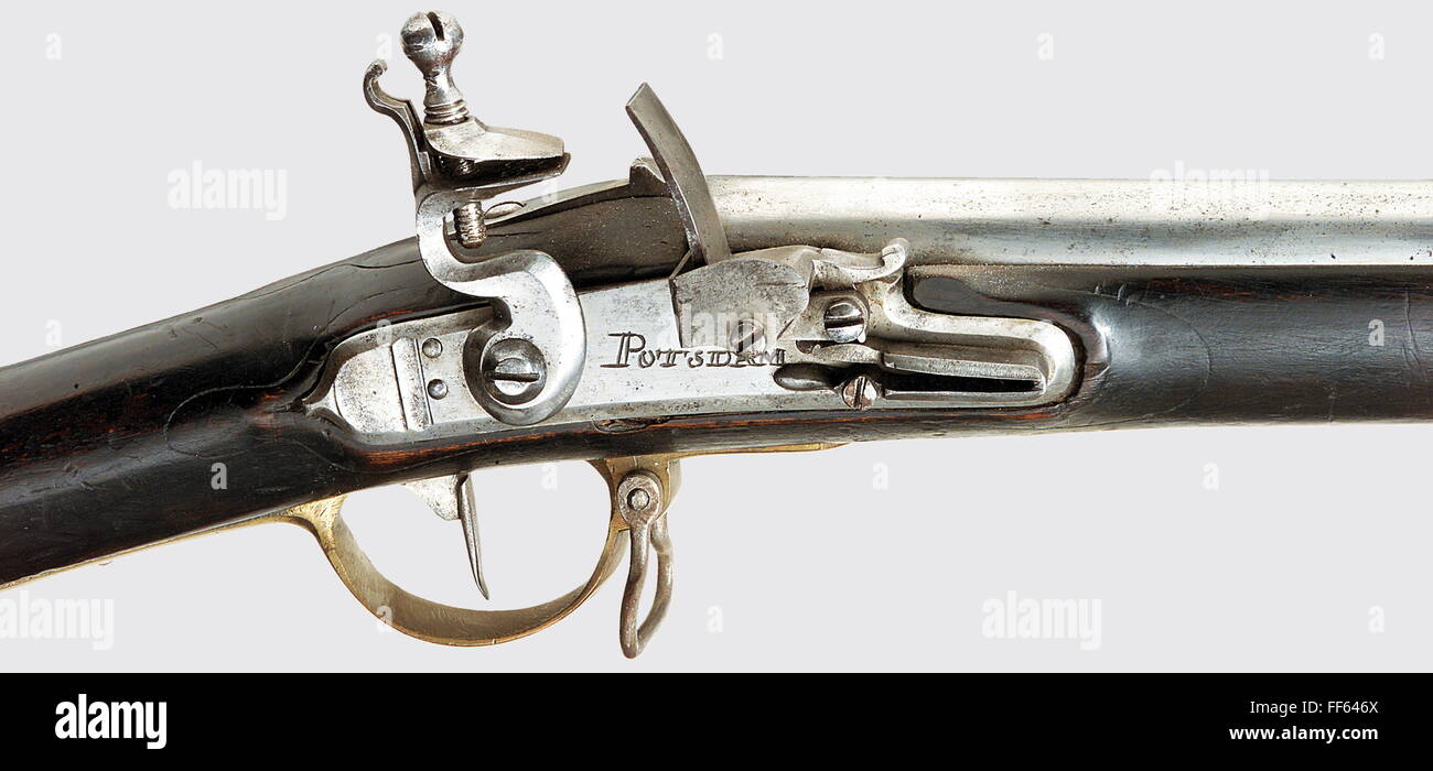 weapons, firearms, rifles, flintlock rifle, Prussian infantry rifle ...