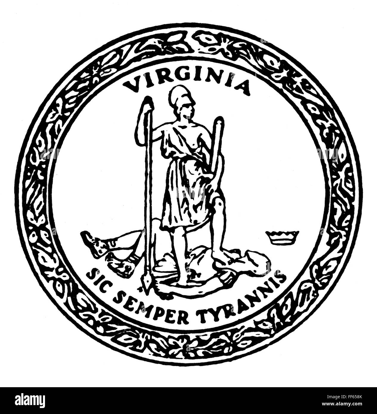 VIRGINIA STATE SEAL Stock Photo - Alamy