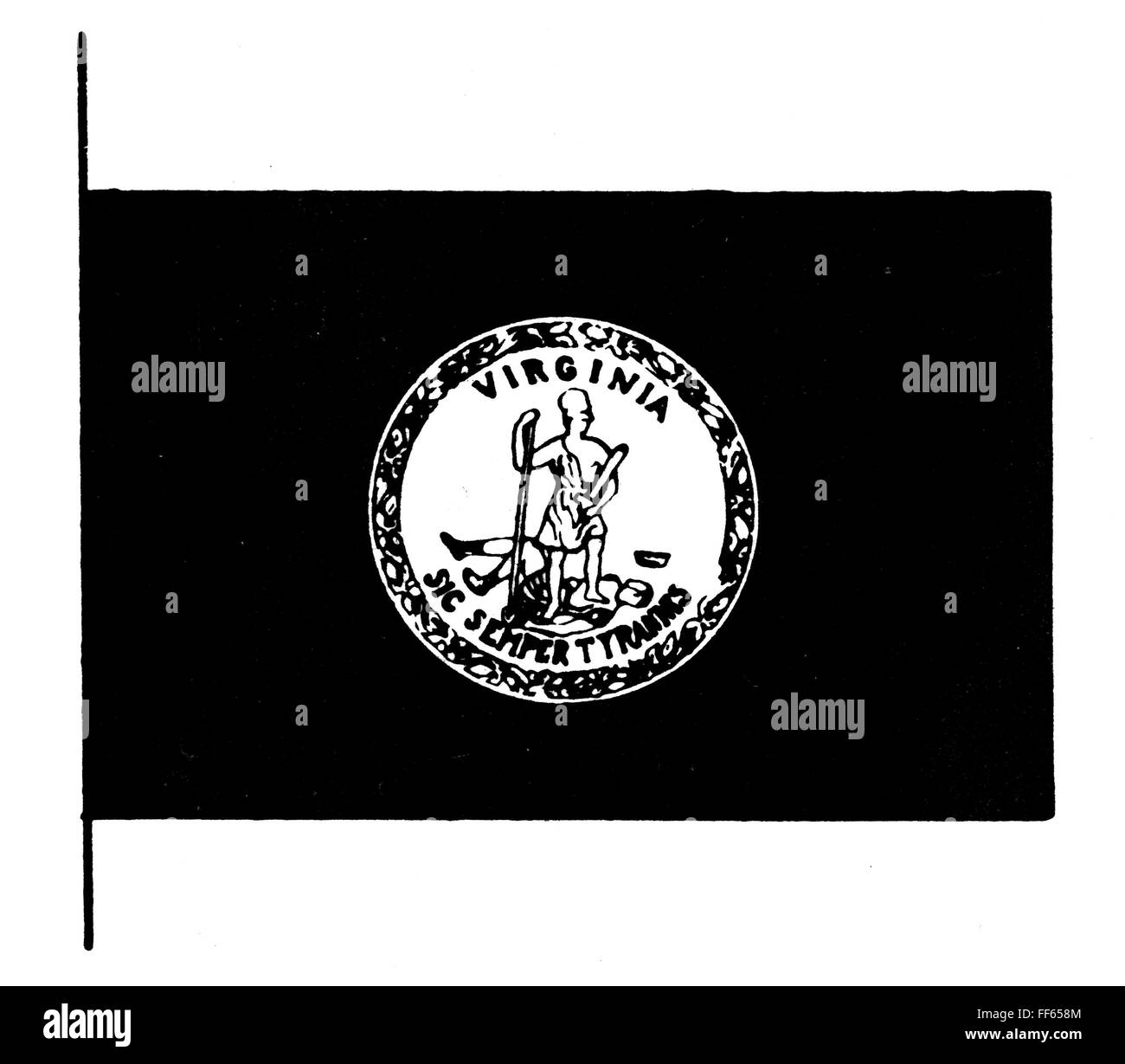 VIRGINIA STATE FLAG Stock Photo - Alamy