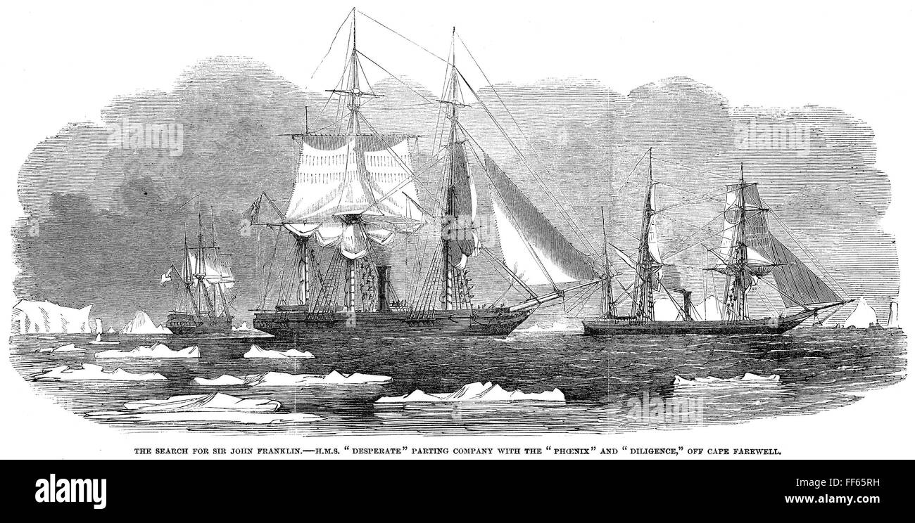 JOHN FRANKLIN (1786-1847). /nEnglish naval officer and arctic explorer ...