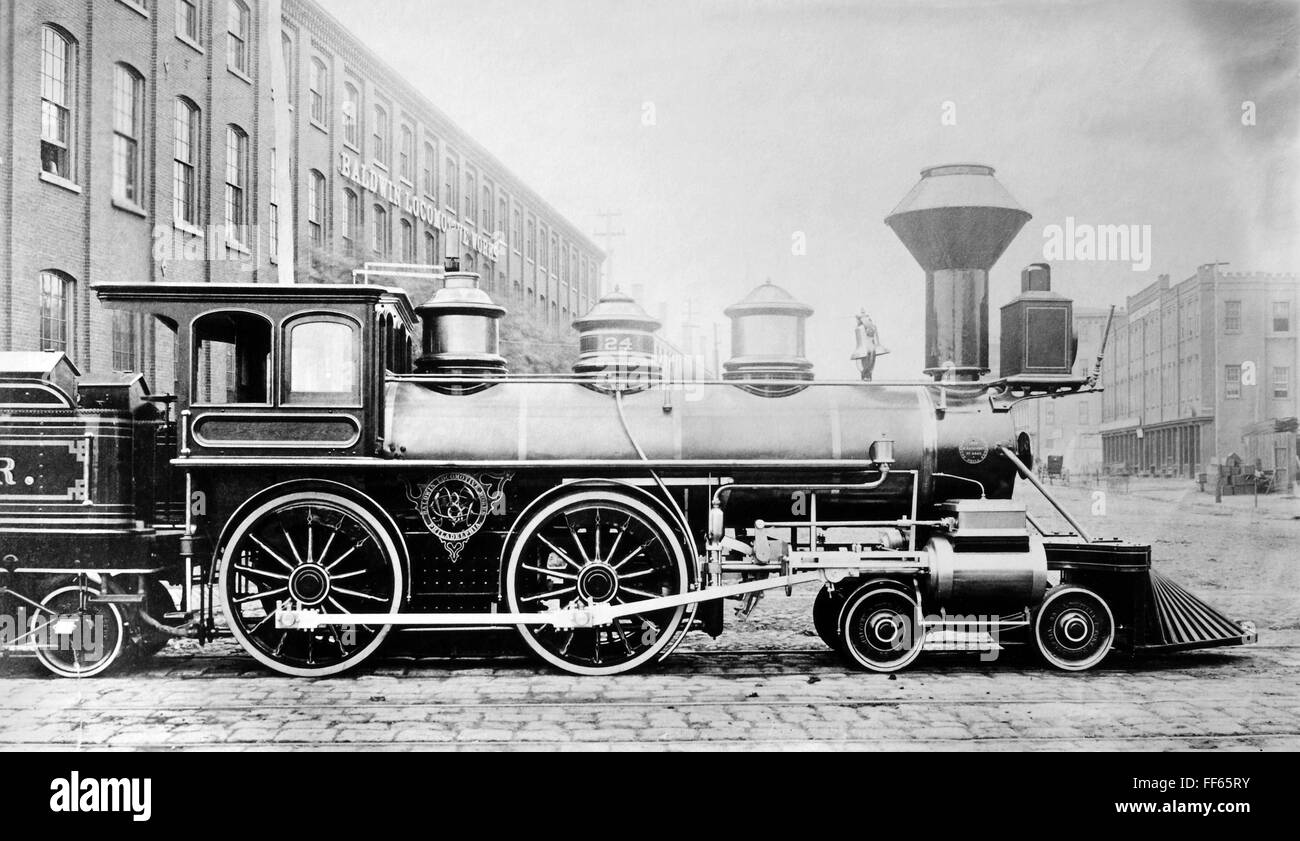 BALDWIN LOCOMOTIVE, 1870. /nBuilt in Philadelphia, Pennsylvania, c1870 ...