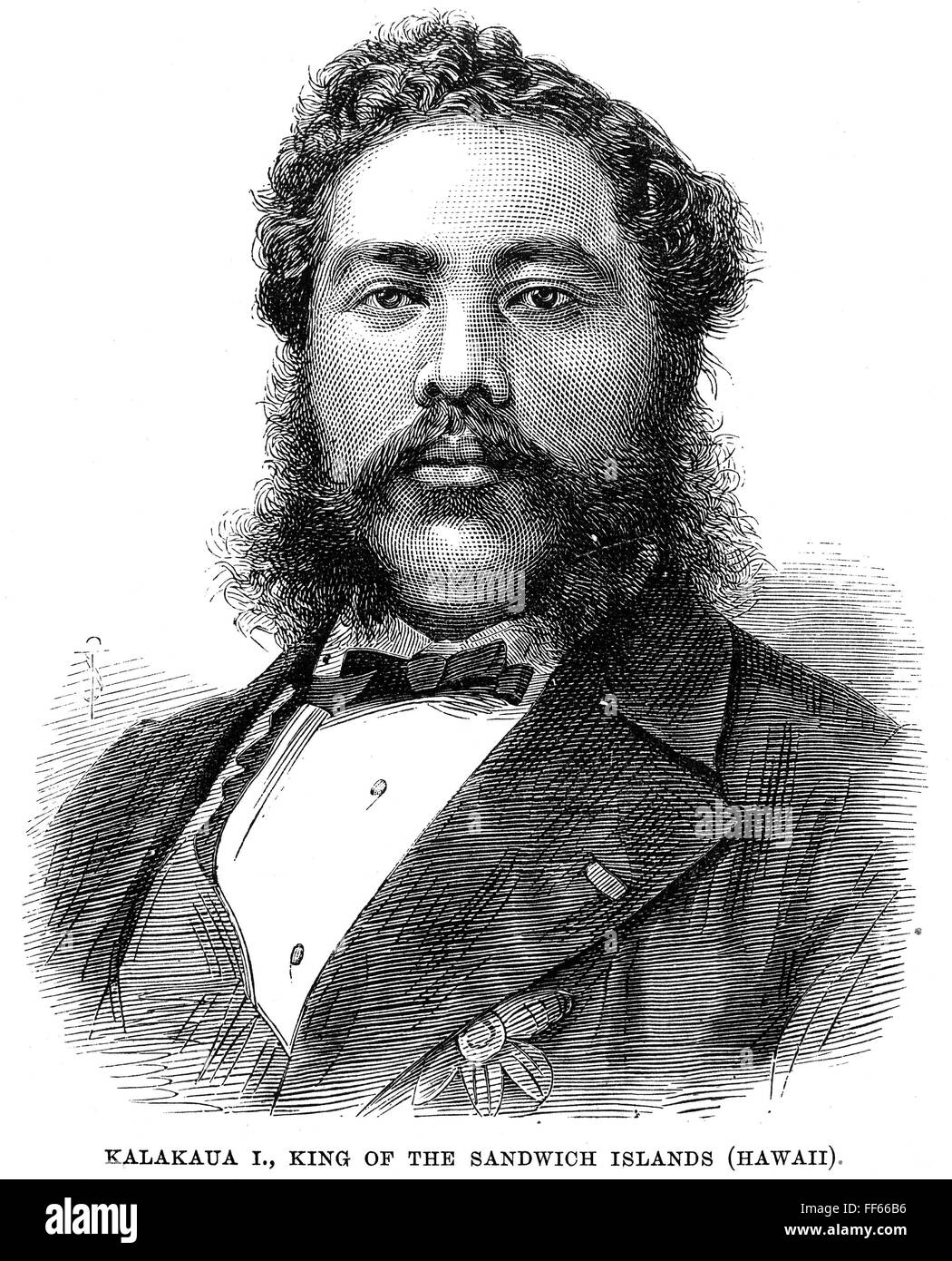 DAVID KALAKAUA (1836-1891). /nHawaiian chief and king of Hawaiian ...