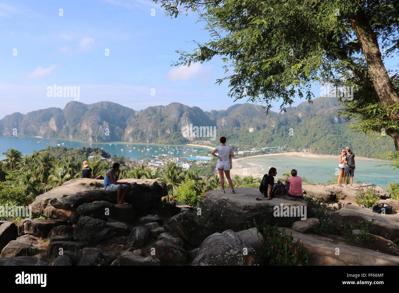 Thailand Krabi Phi Phi Islands Koh Phi Phi Don Beautiful view of Koh ...