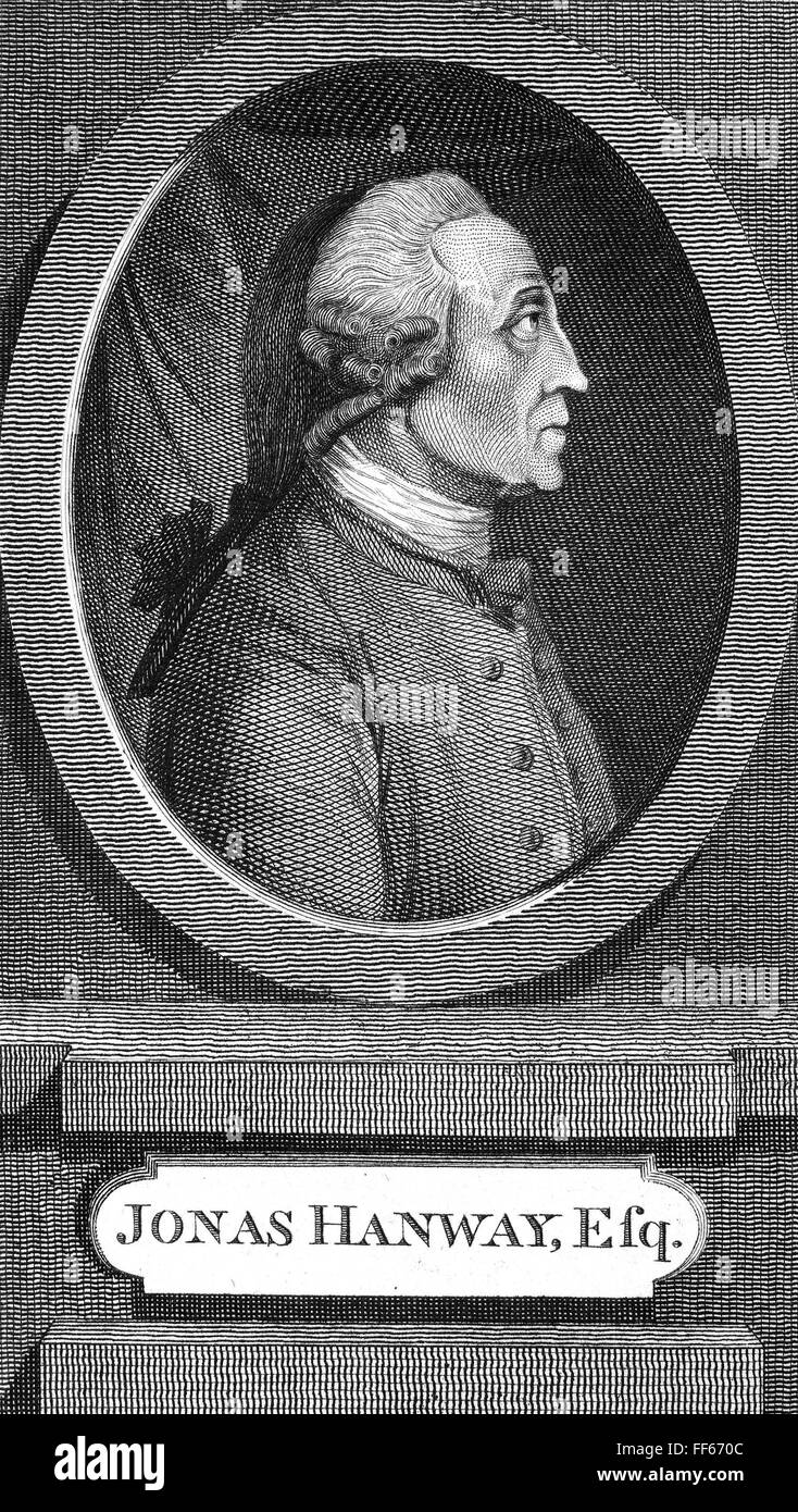 JONAS HANWAY (1712-1786). /nEnglish merchant and philanthropist. Line ...