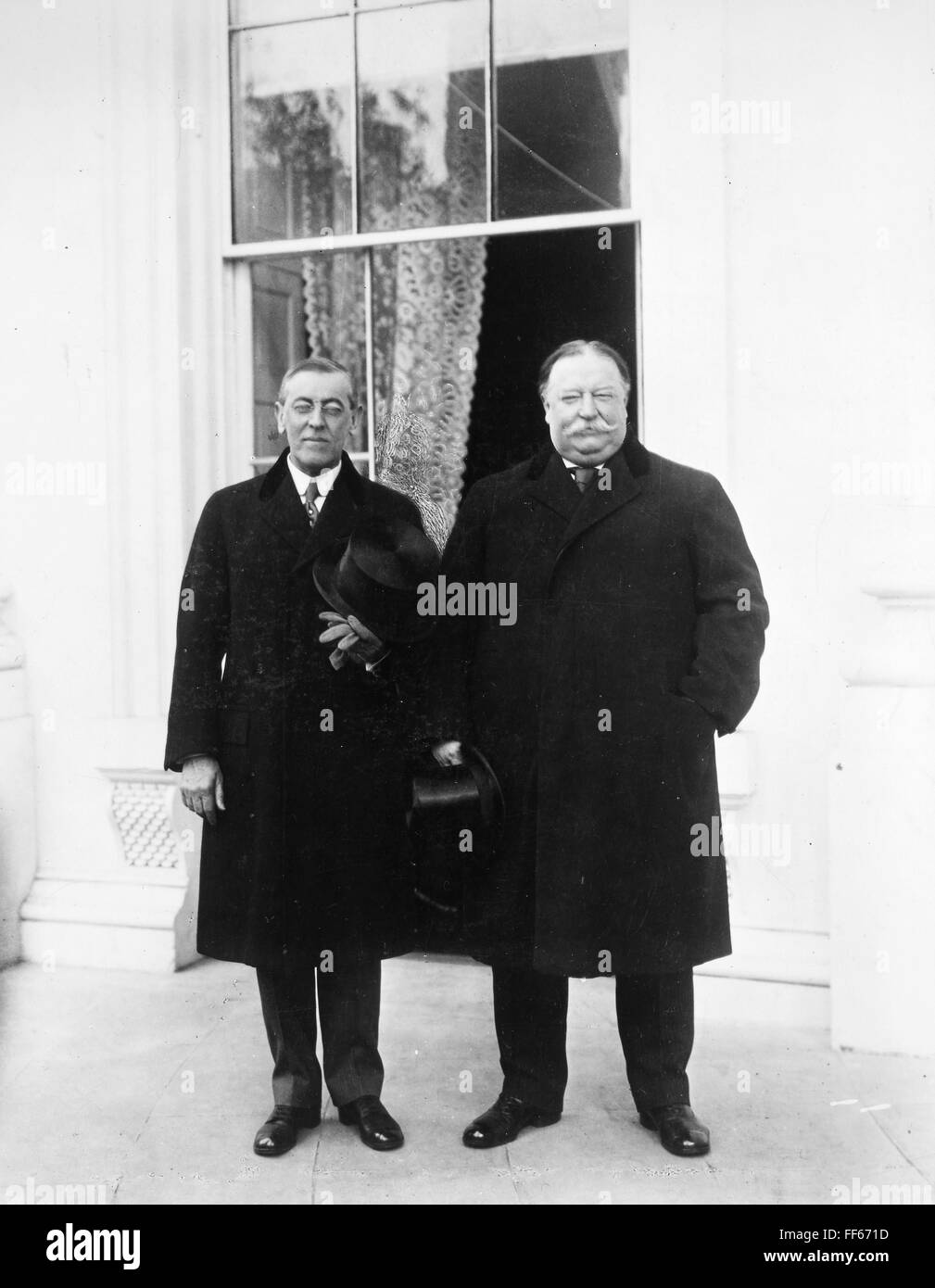 WILSON & TAFT, 1913. /nPresident-elect Woodrow Wilson and out-going ...