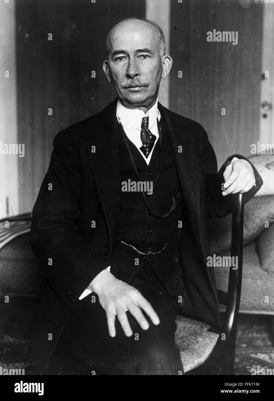 EDWARD MANDELL HOUSE /n(1858-1938). American diplomat Stock Photo - Alamy