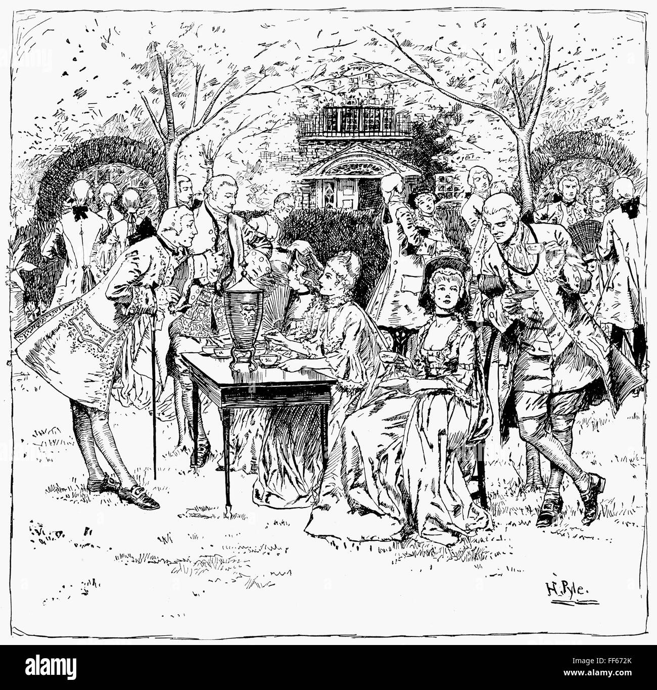 18th century women in america hi-res stock photography and images - Alamy