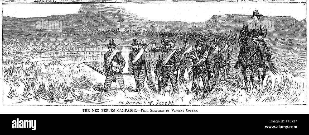 CHIEF JOSEPH (1840-1904). /nNez Perce Native American chief. U.S. Army ...