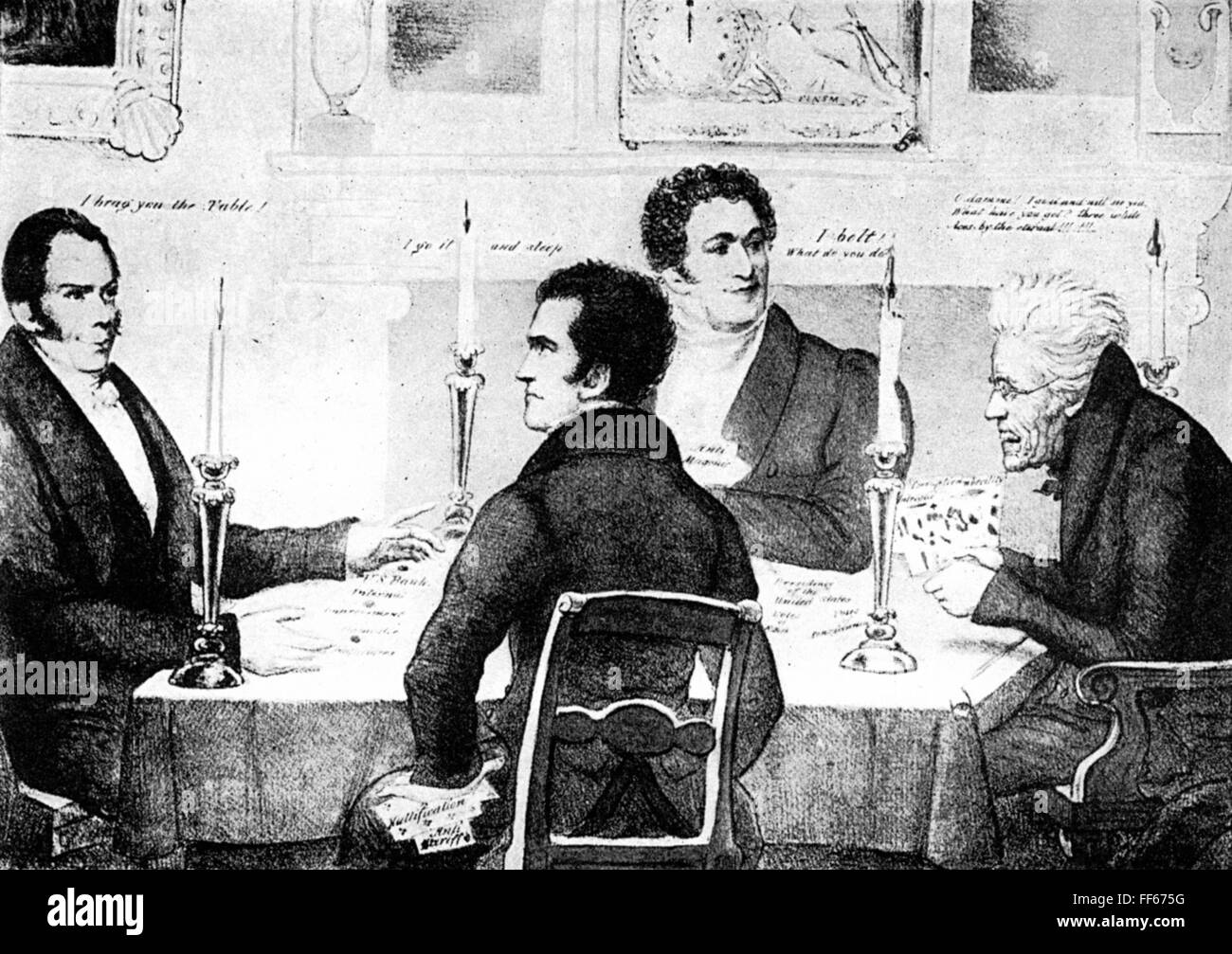 ANDREW JACKSON CARTOON. /nAmerican cartoon, 1831, showing President ...