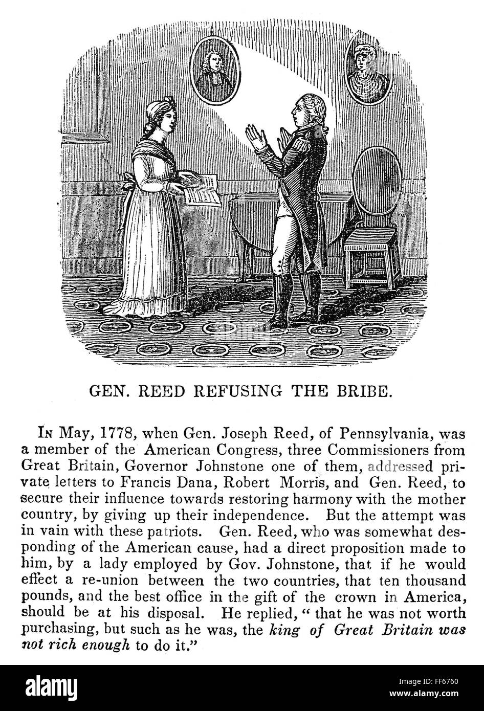 JOSEPH REED (1741-1785). /nAmerican Revolutionary commander and ...