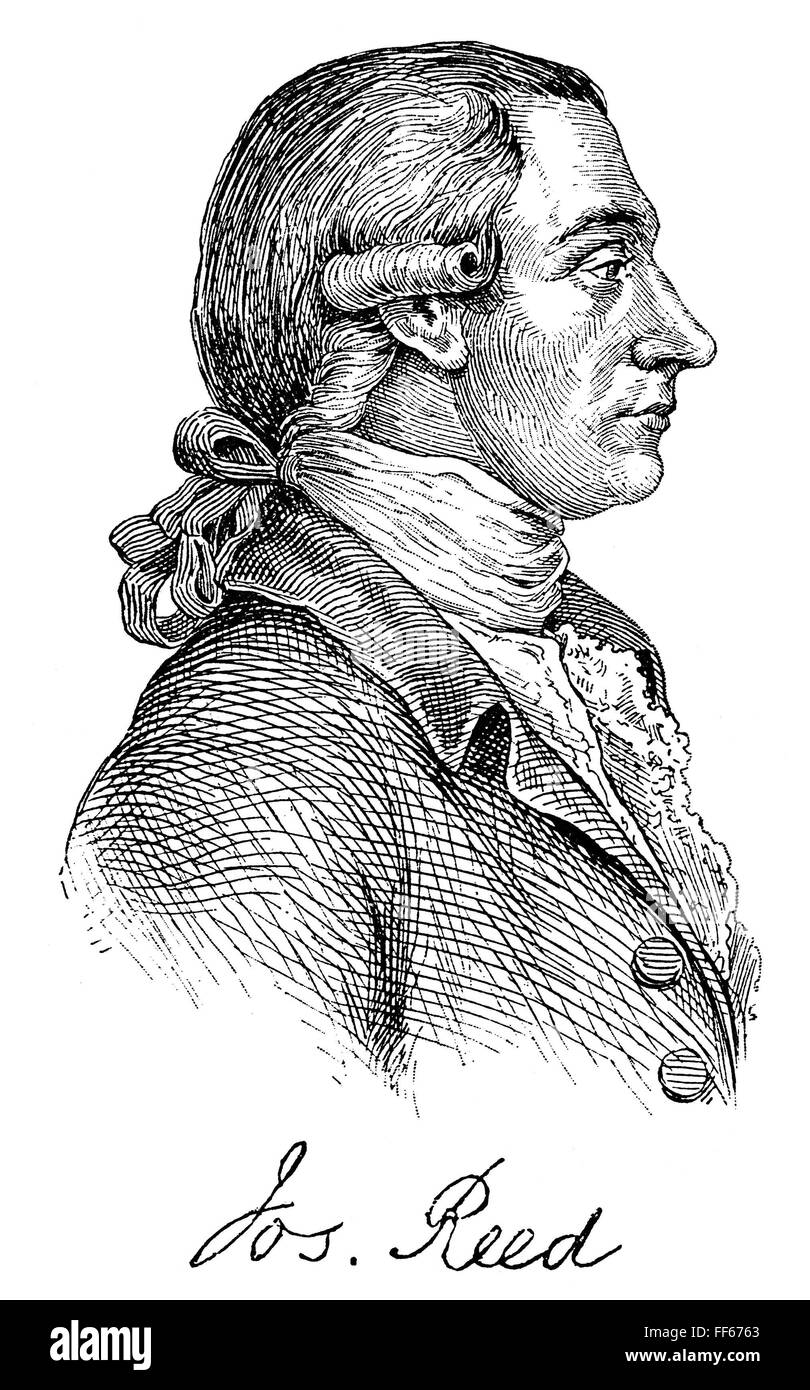 JOSEPH REED (1741-1785). /nAmerican Revolutionary commander and ...
