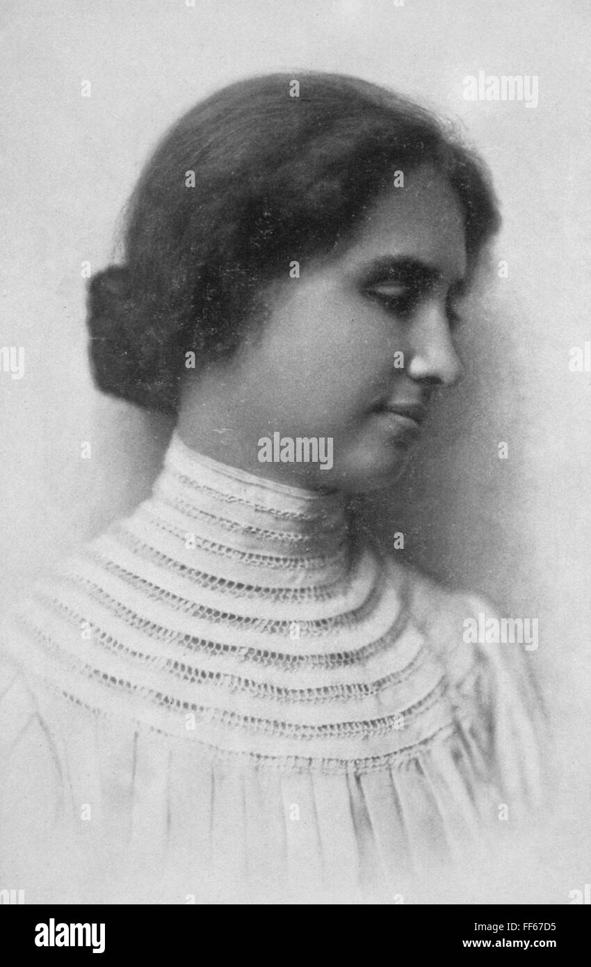 HELEN ADAMS KELLER /n(1880-1968). American author and lecturer ...
