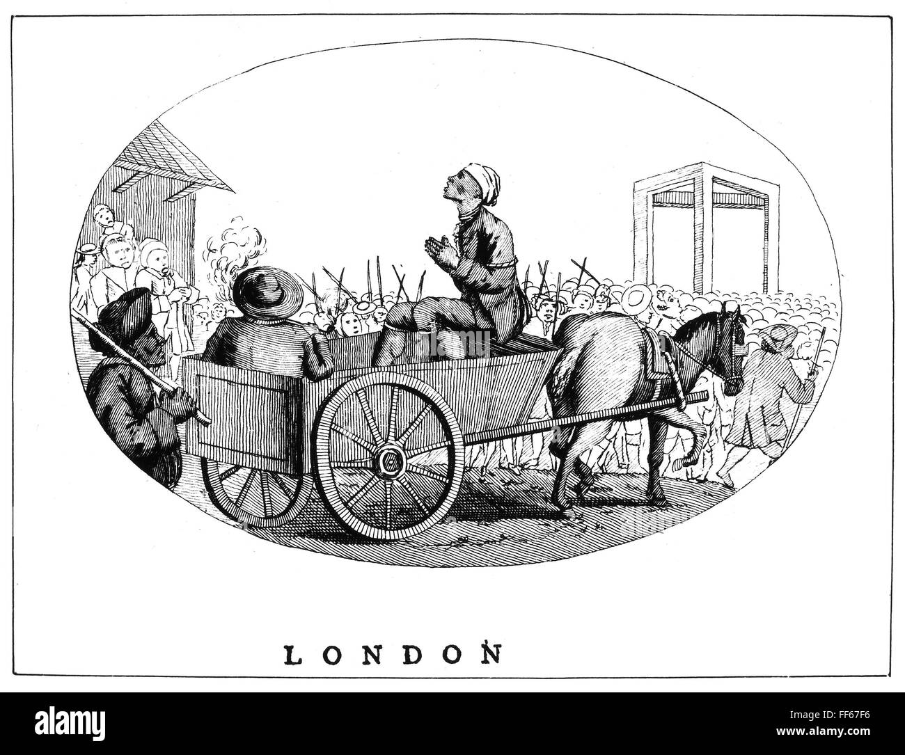 LONDON: PIRATE, 1724. /nA pirate en route to his hanging at Execution ...