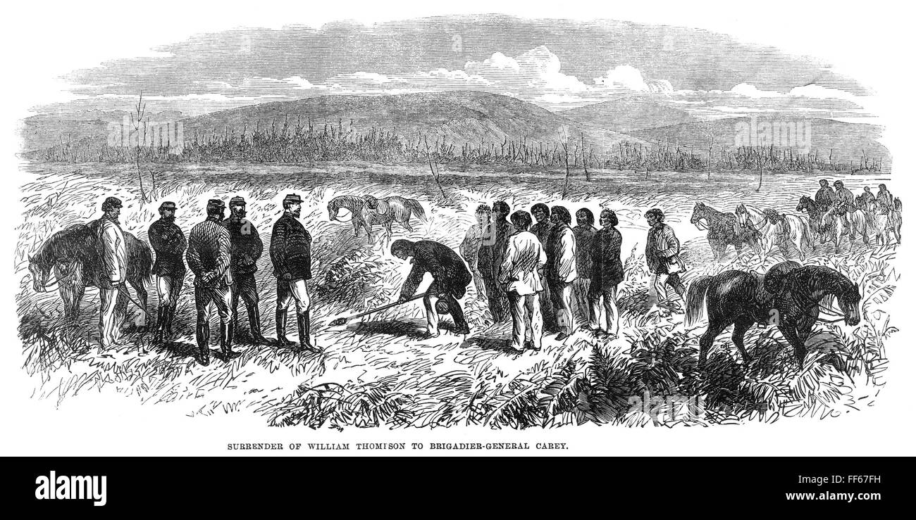 NEW ZEALAND WARS, 1865. /nThe surrender of the Maori chief, Wiremu ...