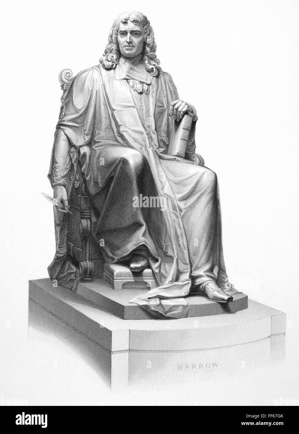 ISAAC BARROW (1630-1677). /nEnglish mathematician and theologian. Line ...