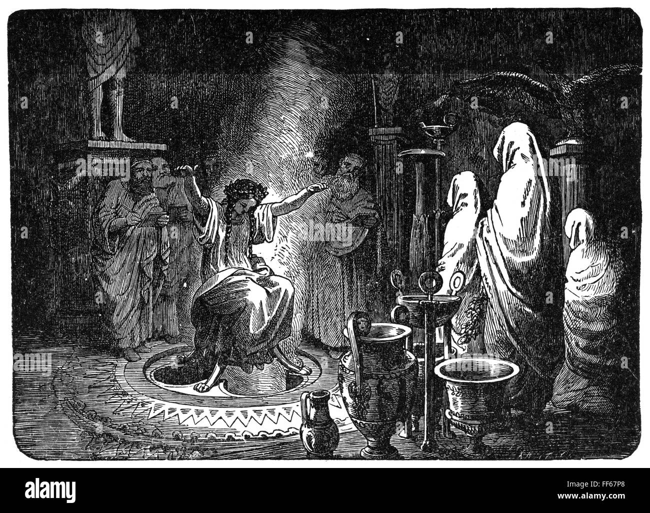 PYTHIA SPEAKING AT DELPHI. /nThe Pythia speaking the words of the ...