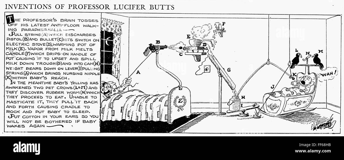 Rube goldberg cartoon High Resolution Stock Photography and Images - Alamy