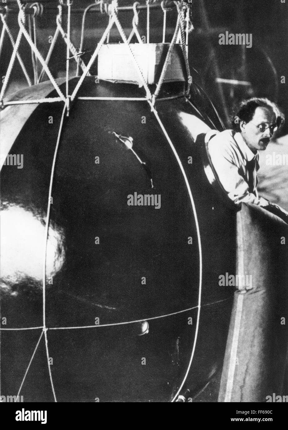 AUGUSTE PICCARD /n(1884-1962). Swiss physicist. Piccard in his ...