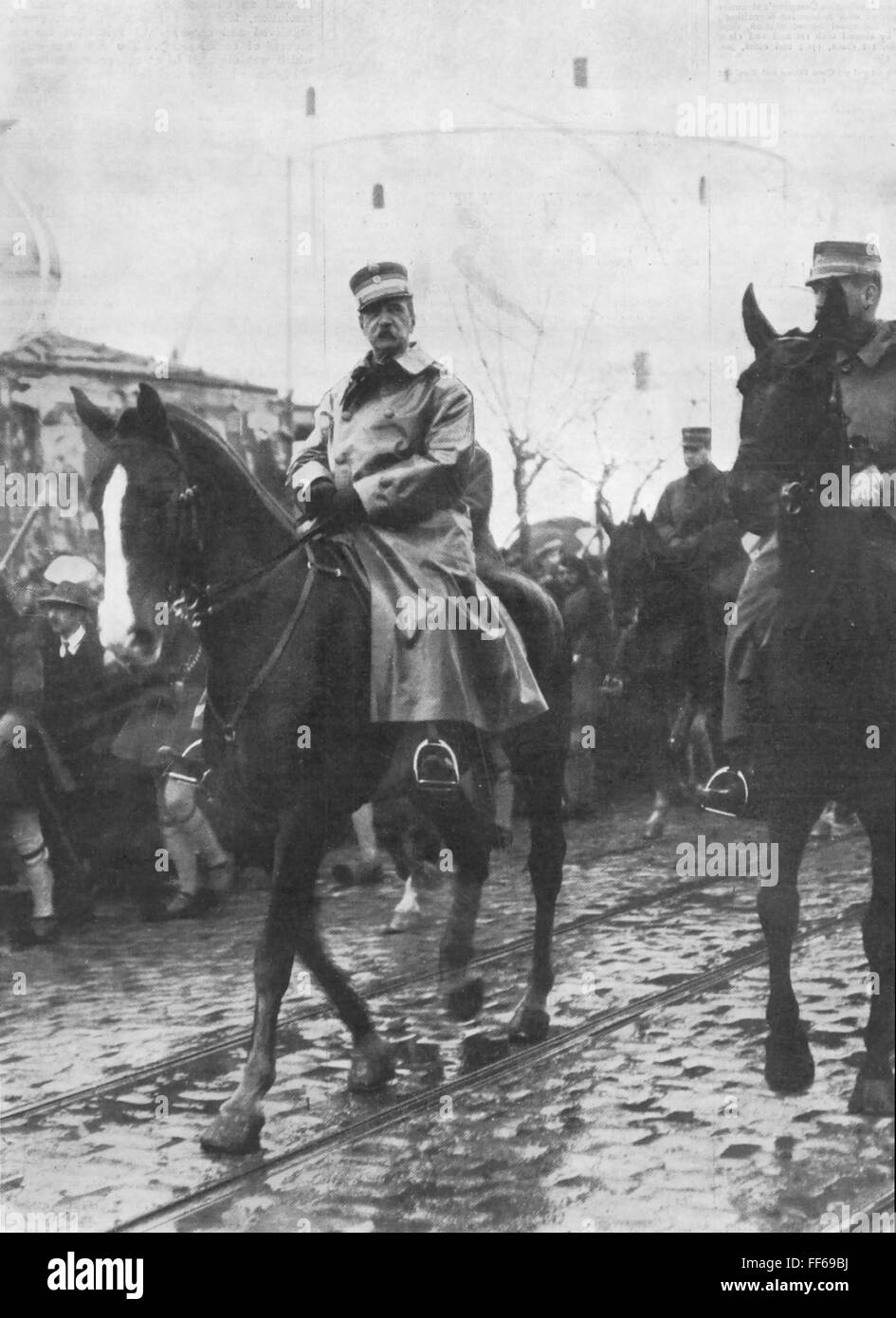 FIRST BALKAN WAR, 1912./nKing George I of Greece arriving at the then ...