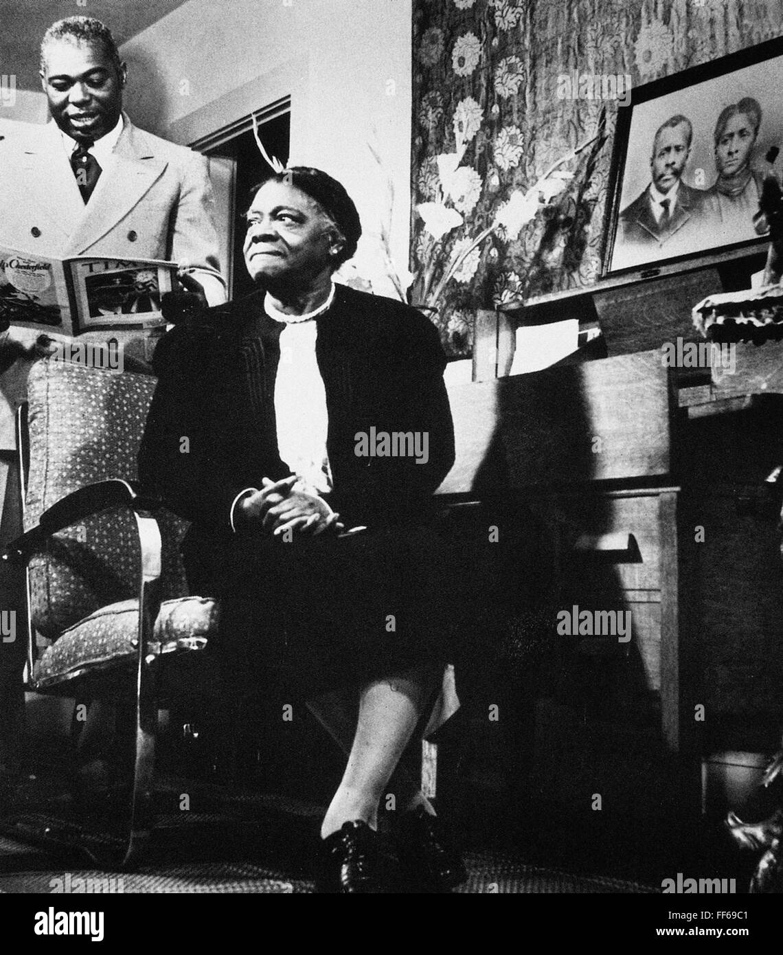 MARY McLEOD BETHUNE /n(1875-1955). American educator. Photographed at ...