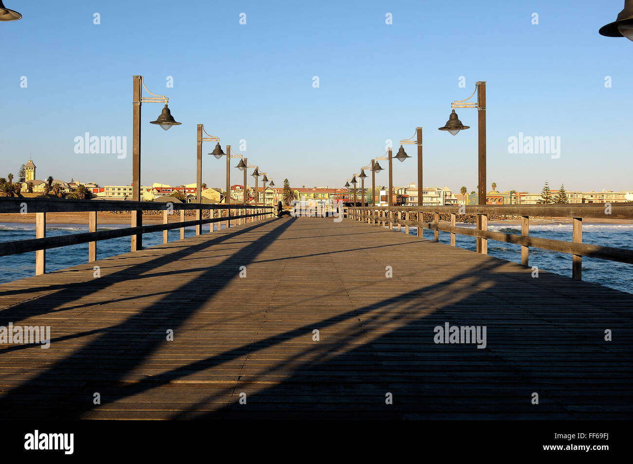 Old historic German jetty in Swakopmund Namibia Stock Photo - Alamy