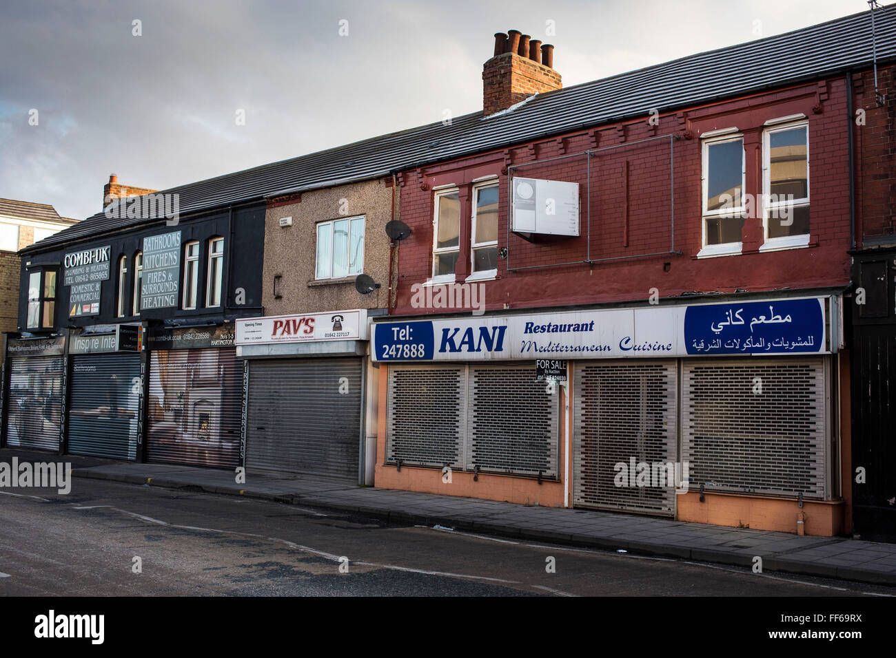 Empty retail units in Middlesborough city centre Stock Photo - Alamy