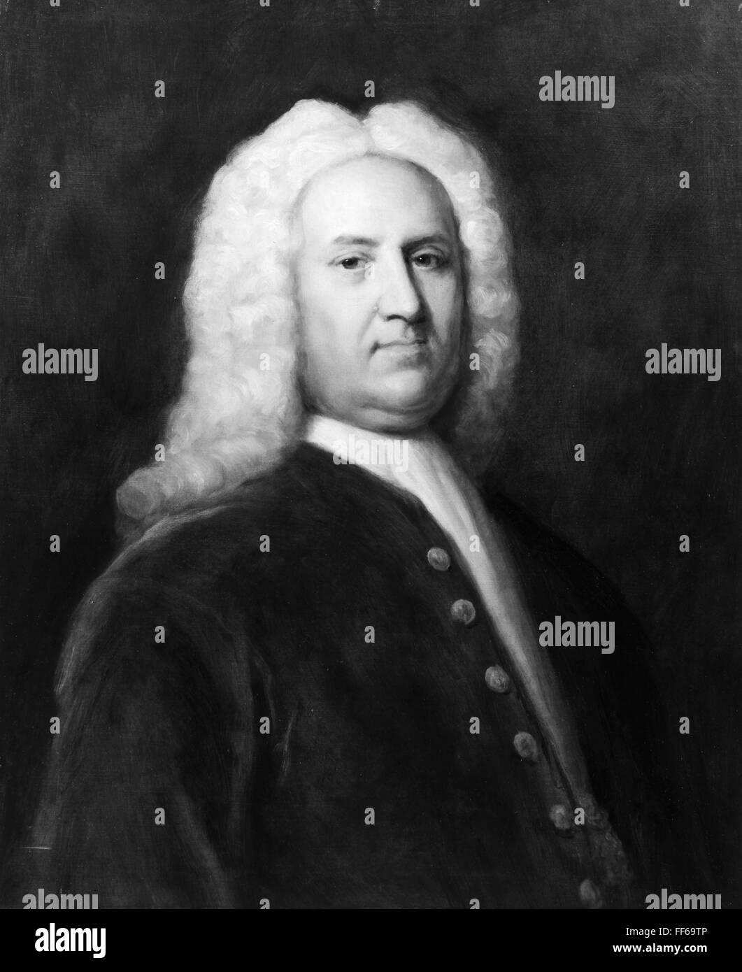 RICHARD MEAD (1673-1754). /nEnglish physician. Oil on canvas, c1738, by ...