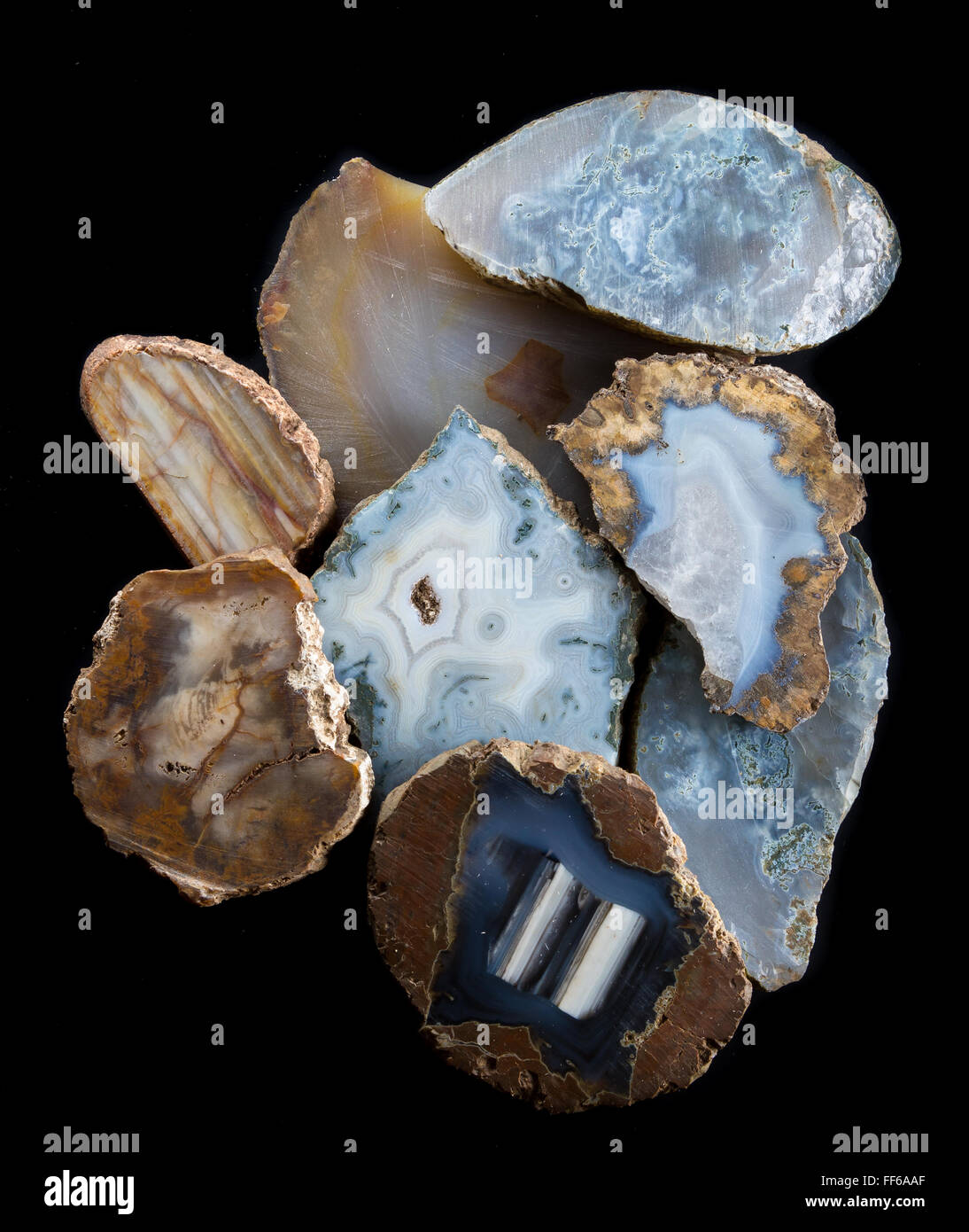 close up of a beautiful polished stone with a beautiful pattern with ...