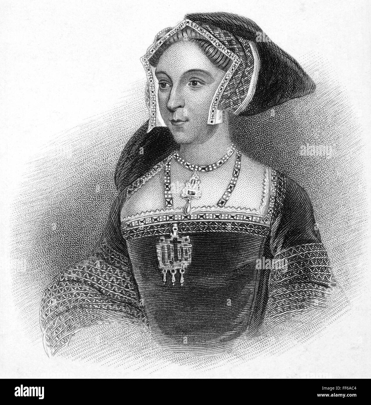 JANE SEYMOUR (1509-1537). /nThird wife of King Henry VIII of England ...