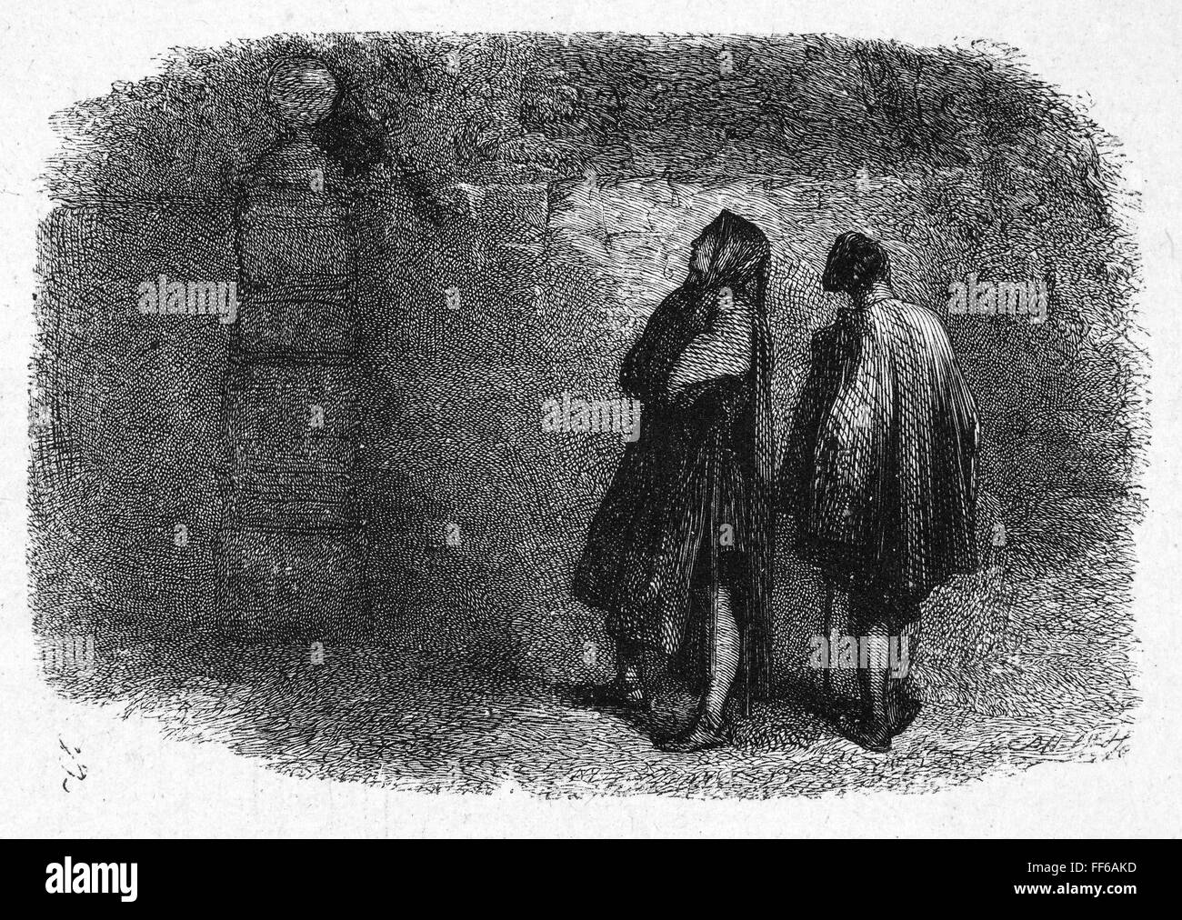 ROMEO & JULIET. /nBenvolio and Mercutio calling after Romeo, who has ...