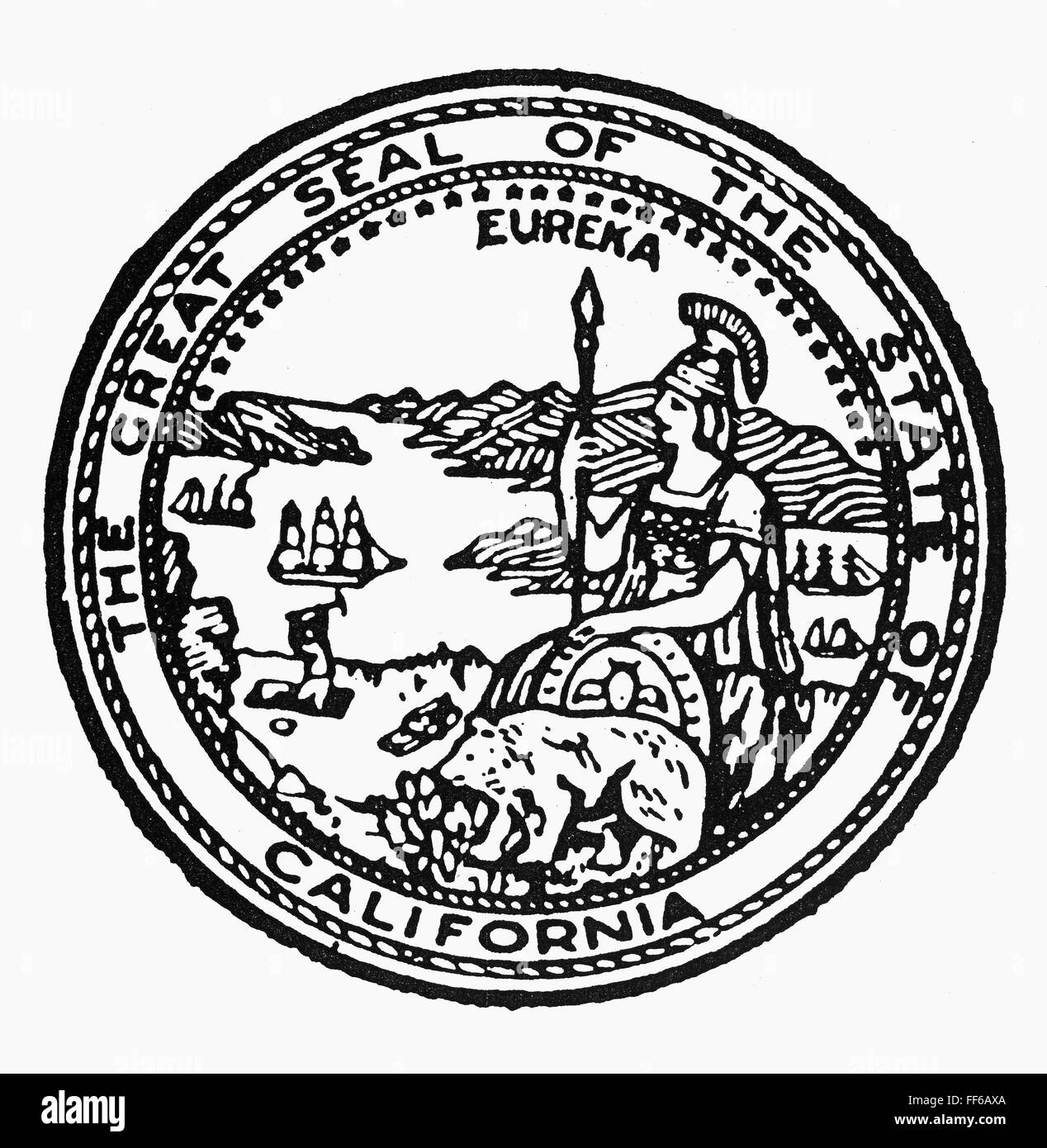 CALIFORNIA STATE SEAL. /nGreat Seal of the State of California Stock ...