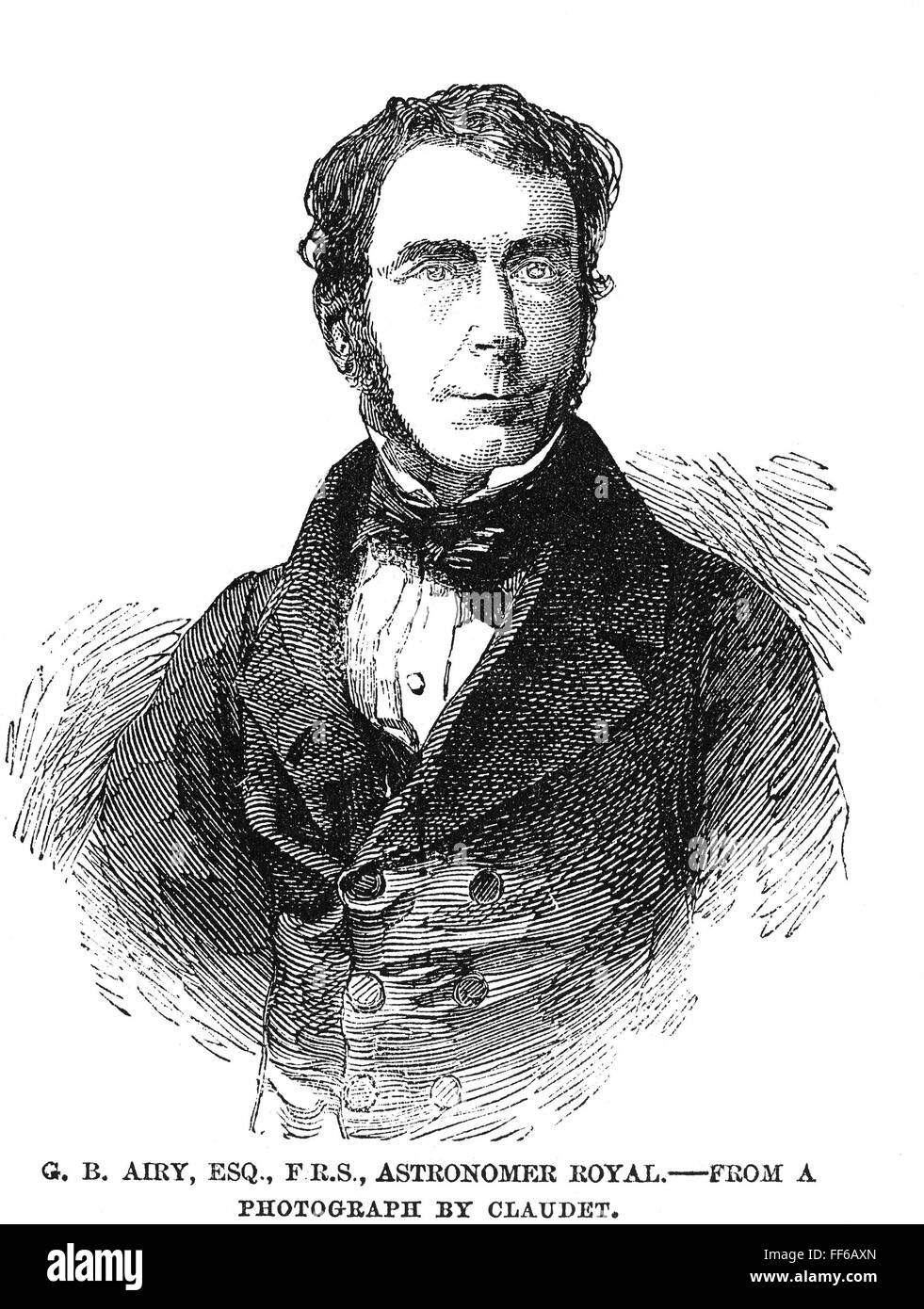 SIR GEORGE BIDDELL AIRY /n(1801-1892). English astronomer. Sir George ...